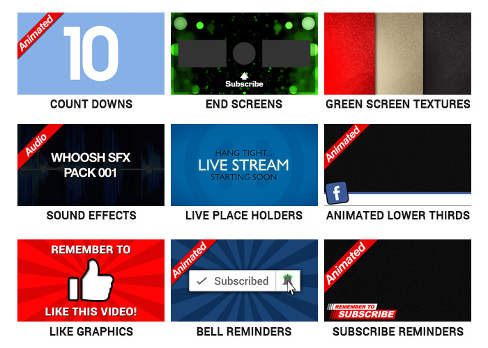 Tuber Tools - Video graphics, YouTube channel art and more for content ...